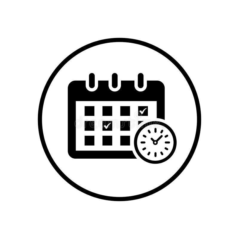 Appointment, Schedule Icon / Blue Color Stock Vector - Illustration of ...