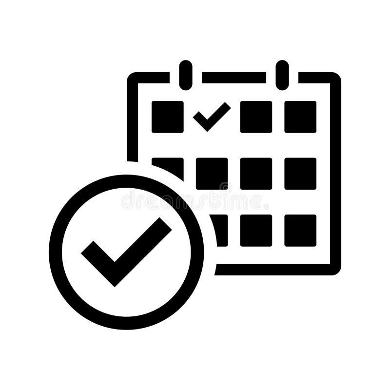 Appointment Schedule icon stock illustration. Illustration of reminder ...