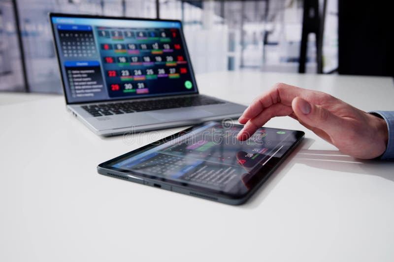 Appointment Schedule Planner and Date Calendar Stock Image - Image of ...