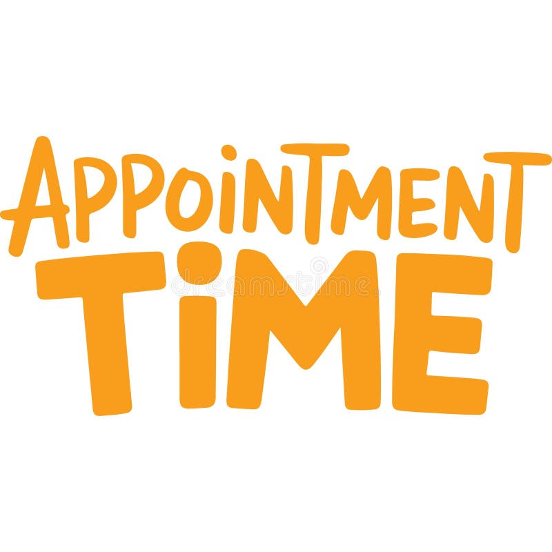Appointment Time Reminder Schedule Graphic Stock Vector - Illustration ...