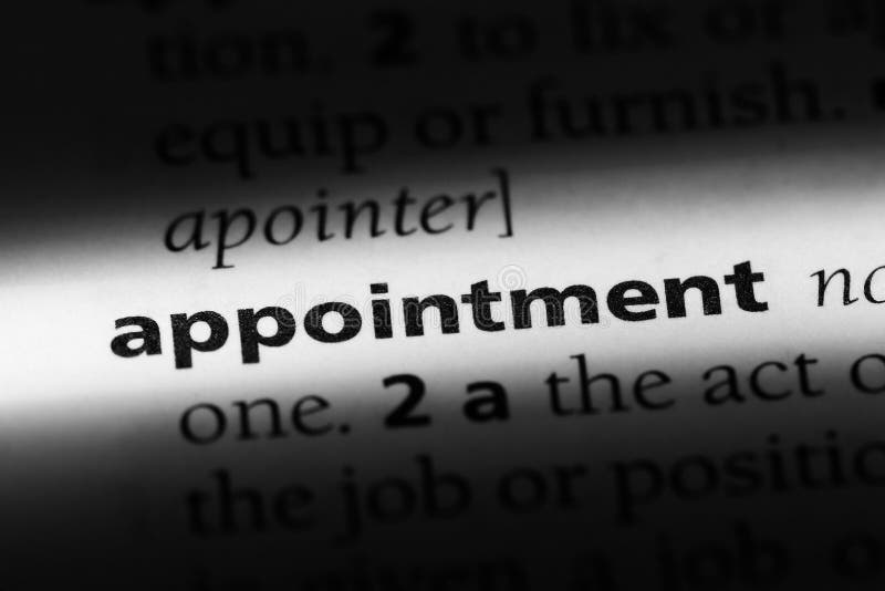 Appointment stock image. Image of idea, text, definition - 114408495