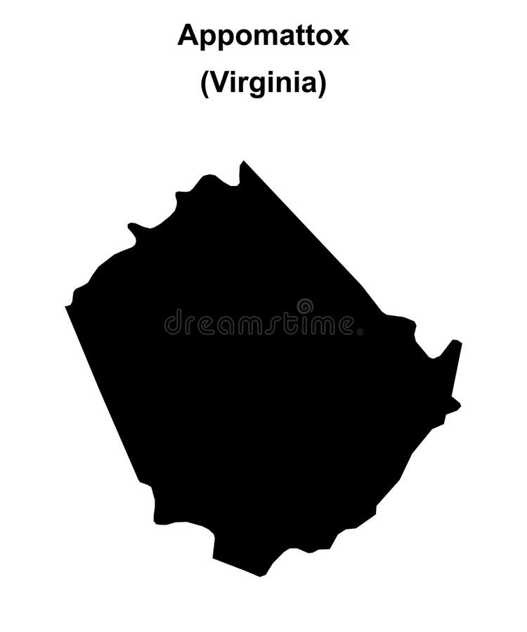 Appomattox Map Stock Illustrations – 17 Appomattox Map Stock ...