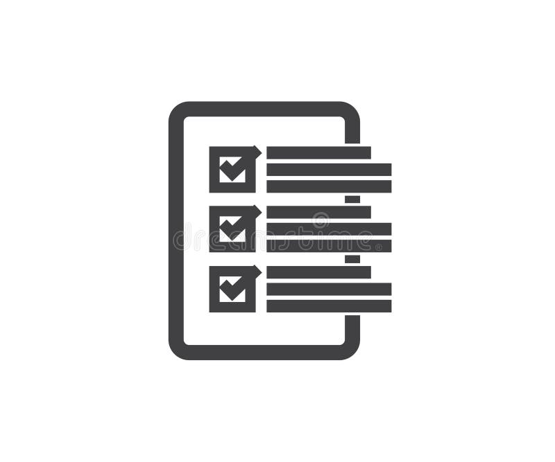 Appraisal Form and Paperwork Logo Design. Questionnaire with Checkboxes ...