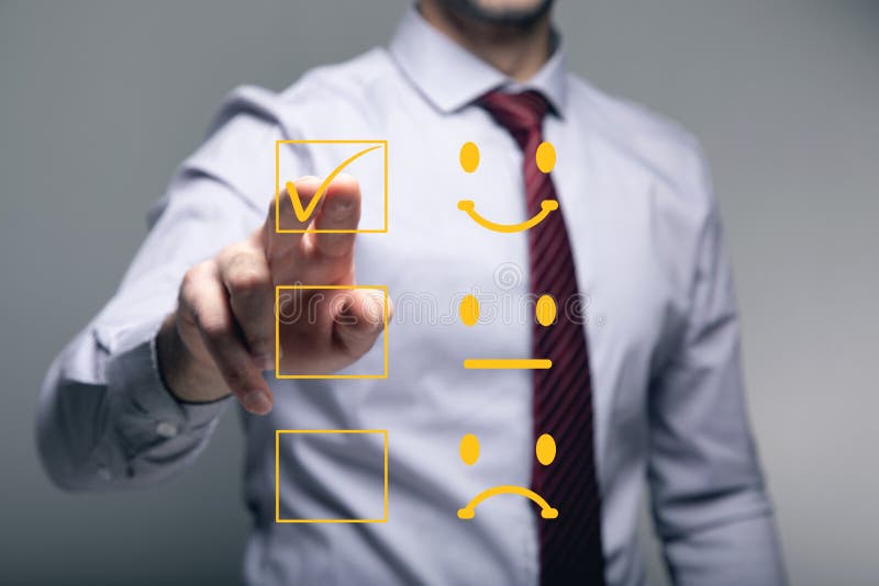 Appraisal Quality. Illustrated Faces and Check Mark for Evaluation ...