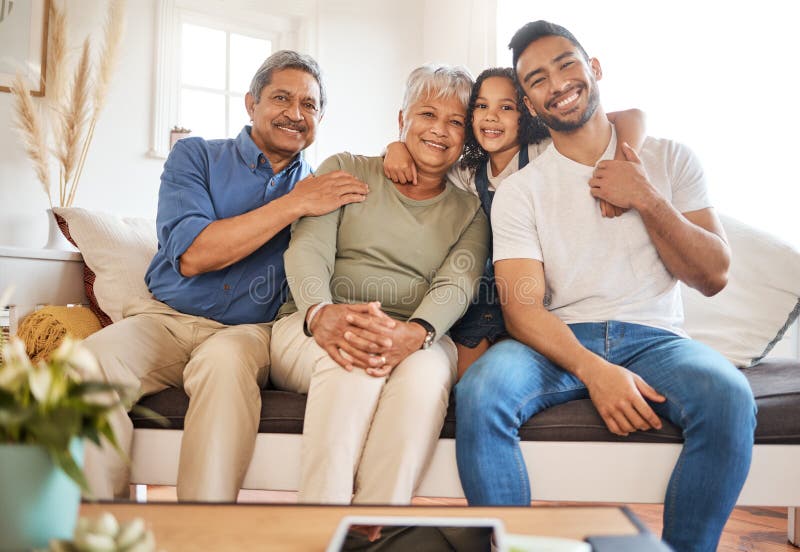 We Appreciate Every Visit. a Family Spending Time Together at Home ...