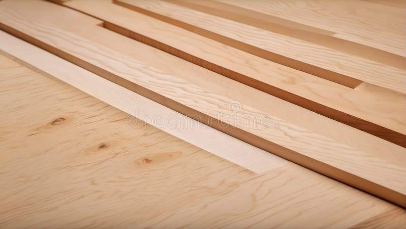 Linear Patterns in Striped Maple Wood. Generative Ai Stock Illustration ...