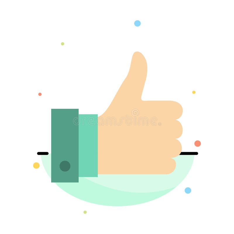 Appreciate, Remarks, Good, Like Abstract Flat Color Icon Template Stock ...