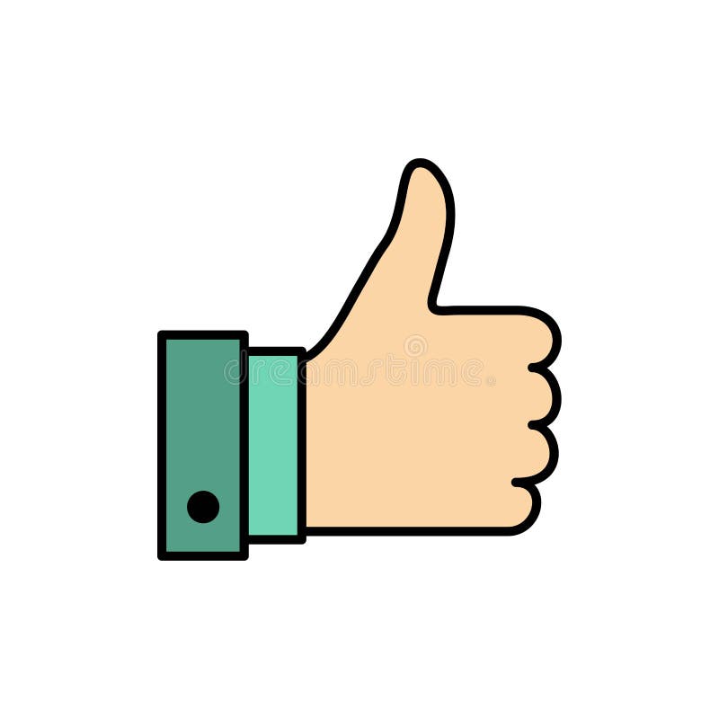 Appreciate, Remarks, Good, Like Flat Color Icon. Vector Icon Banner ...