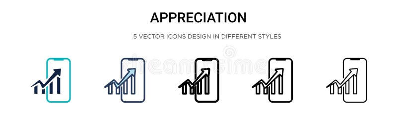 Appreciation Icon in Filled, Thin Line, Outline and Stroke Style ...