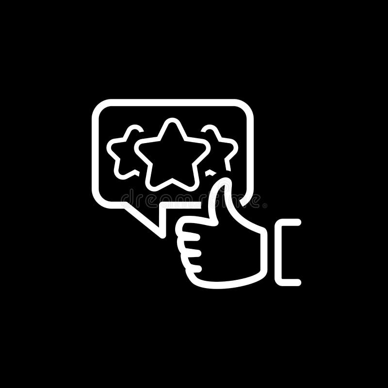 Appreciation Line Icon. stock vector. Illustration of consumer - 126722082