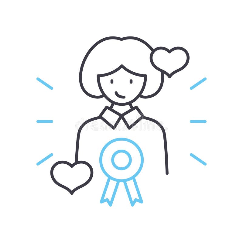 Appreciation Line Icons Collection. Gratitude, Valuing, Thankfulness ...