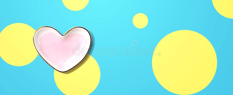 Appreciation Theme with a Heart Dish Stock Image - Image of gratitude ...