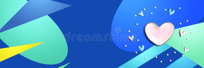 Appreciation Theme with a Heart Dish Stock Illustration - Illustration ...