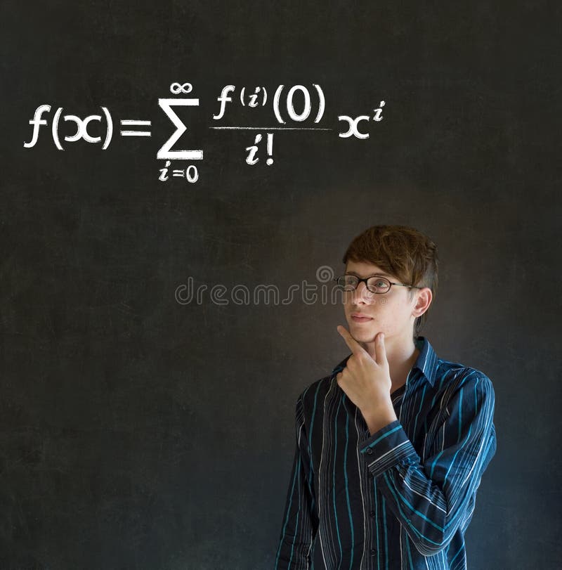 Apprenez Le Professeur De Maths Ou De Maths Avec Le Fond De Craie Photo ...