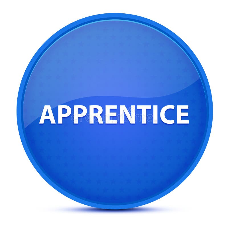 Apprentice Aesthetic Glossy Blue Round Button Abstract Stock ...