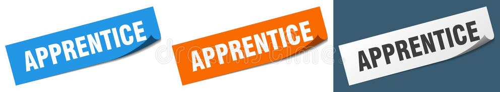 Apprentice Banner. Apprentice Speech Bubble Label Set. Stock Vector ...