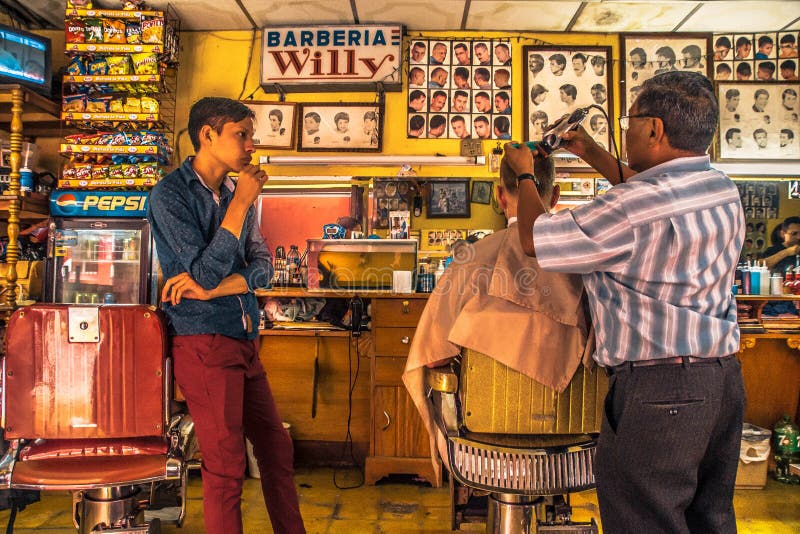 Apprentice in the Barber Shop Editorial Stock Image - Image of care ...