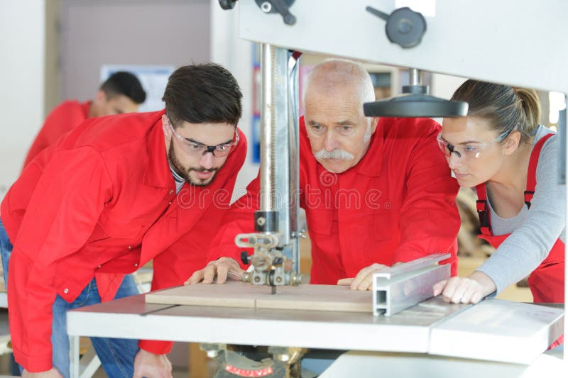 Engineer Using Computer Controlled Cutting Machine Stock Photos - Free ...
