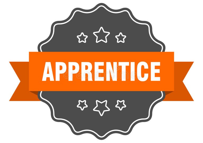 Apprentice label stock vector. Illustration of medallion - 194918298