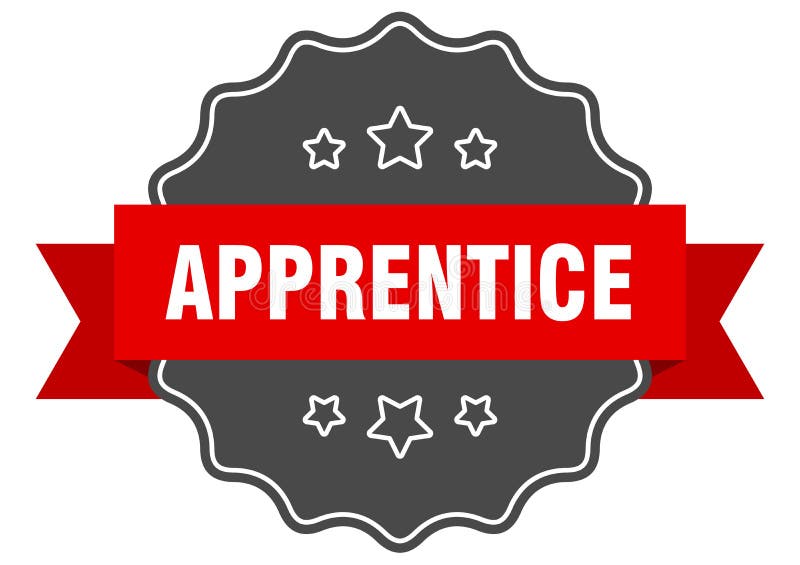 Apprentice label stock vector. Illustration of sticker - 194922366