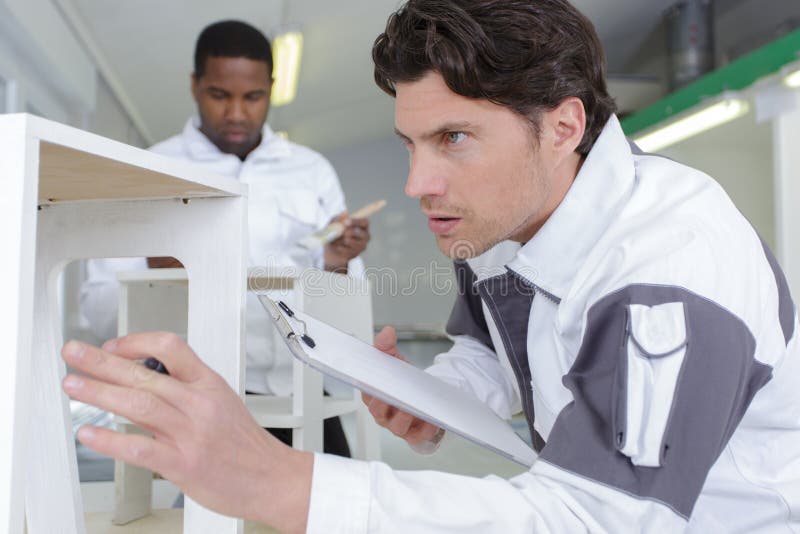 Apprentice Painter Being Tested Stock Image - Image of painting ...