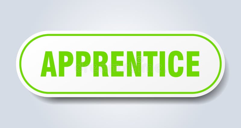 Apprentice Sticker. Apprentice Square Sign Stock Vector - Illustration ...