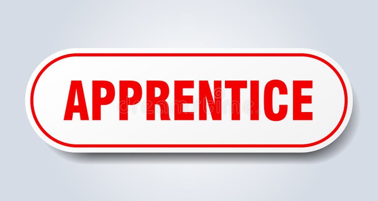 Apprentice sticker. stock vector. Illustration of seal - 197147833