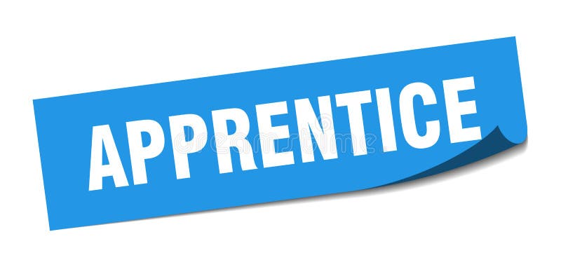 Apprentice Sticker. Apprentice Square Sign Stock Vector - Illustration ...