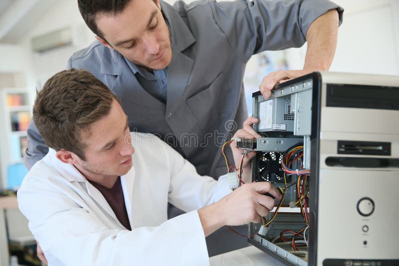 Apprentice during Technology Training Stock Image - Image of ...