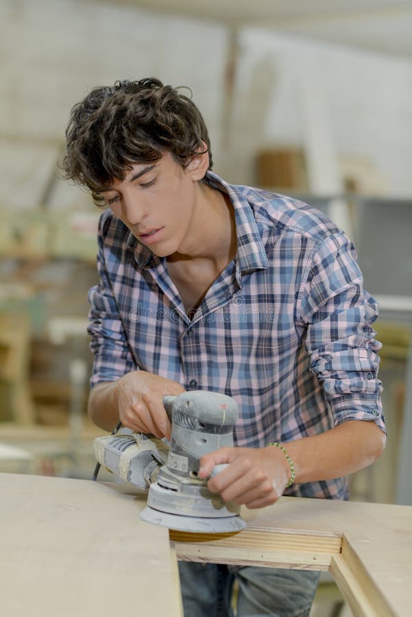 Apprentice at work stock image. Image of practise, teenager - 216127297