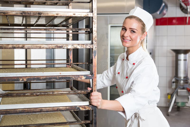 Apprentice Worker Bakery Push Rack Dough Stock Photos - Free & Royalty ...