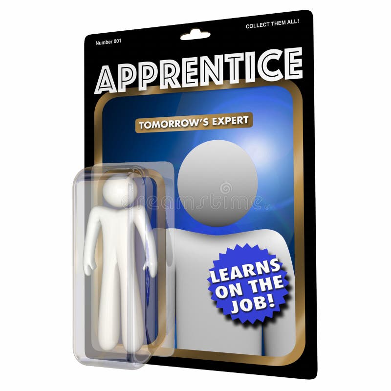 Apprentice Worker Learner Job Skills Education Action Figure 3d Stock ...
