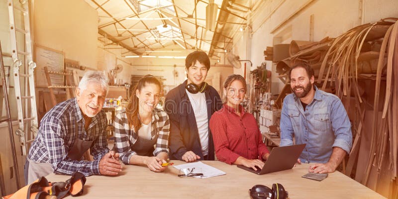 Apprentices and Masters Training To Become Craftsmen Stock Photo ...