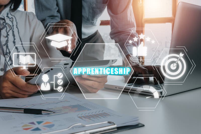 Business Team Analyzing Income Charts and Graphs on Digital Tablet with ...