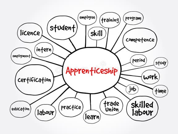 Apprenticeship Mind Map, Concept for Presentations and Reports Stock ...