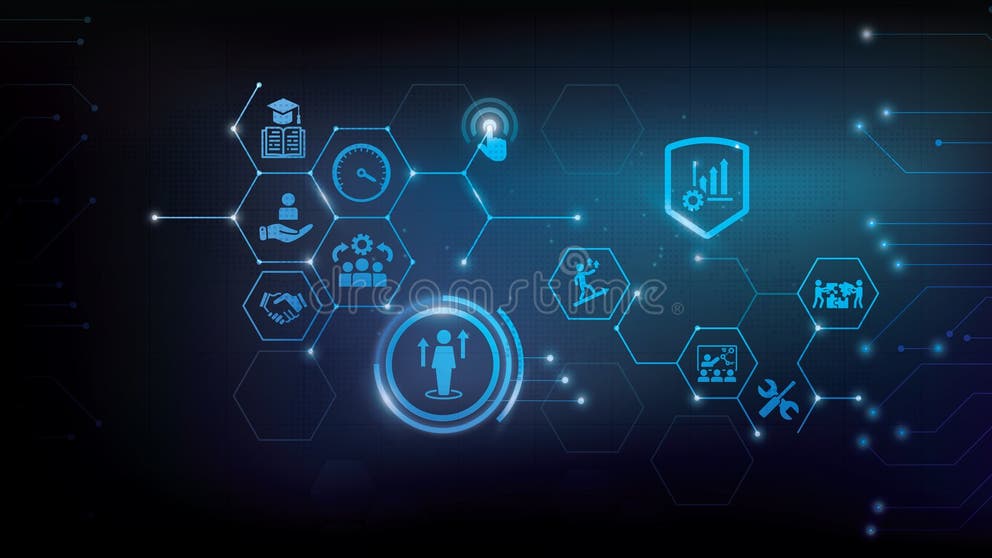 Apprenticeship Vector Illustration. Blue Banner Related To Apprentice ...