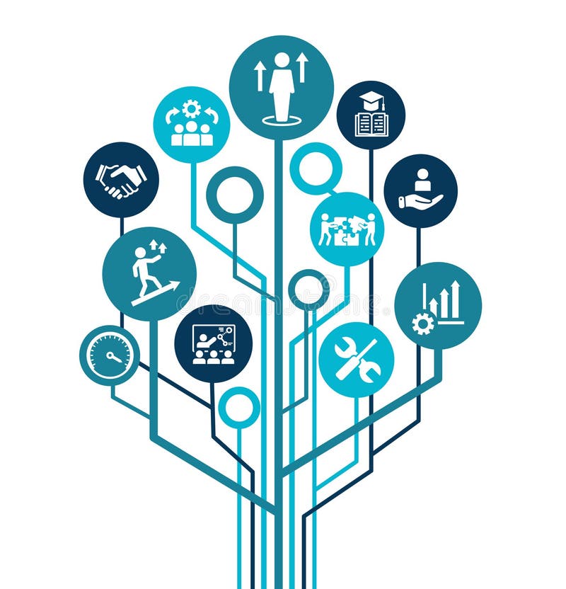 Apprenticeship Vector Illustration. Blue Banner Related To Apprentice ...