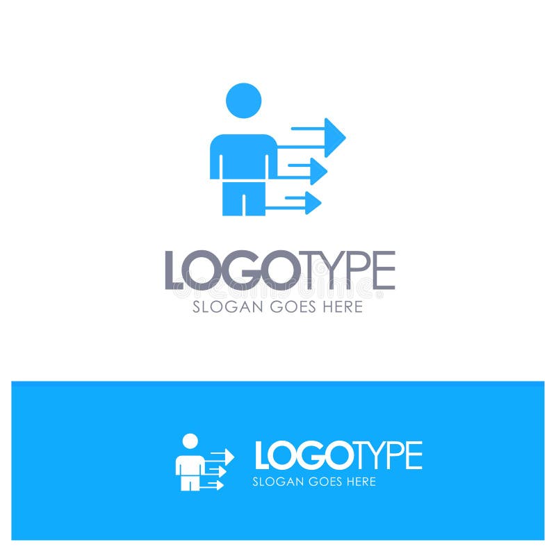 Approach, Business, Leadership, Modern Blue Solid Logo with Place for ...