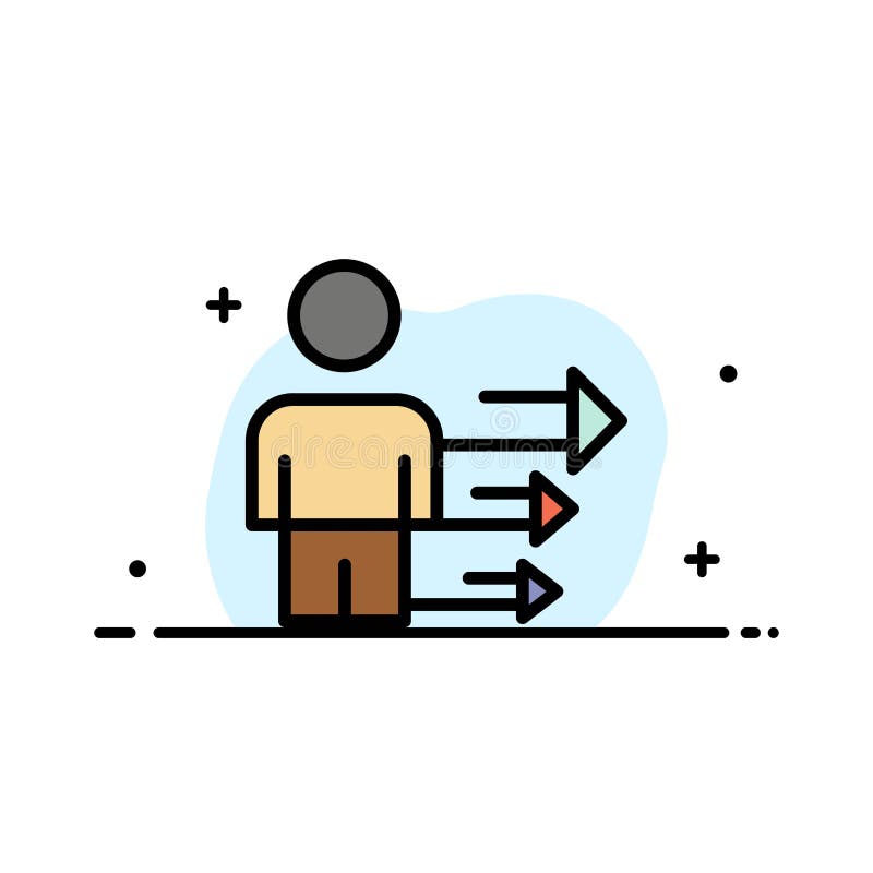 Approach, Business, Leadership, Modern Business Flat Line Filled Icon ...