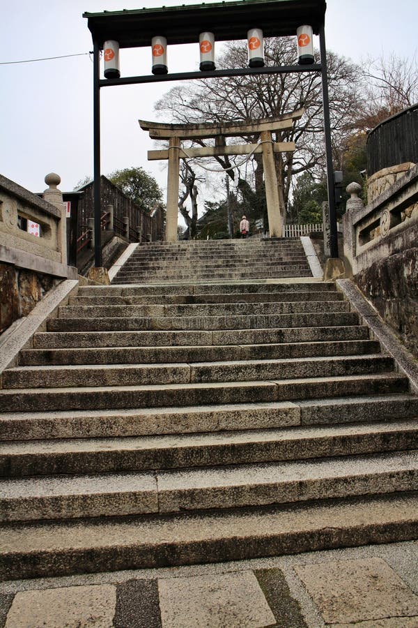 Approach To Achi Shrine in Kurashiki, Japan Stock Image - Image of ...