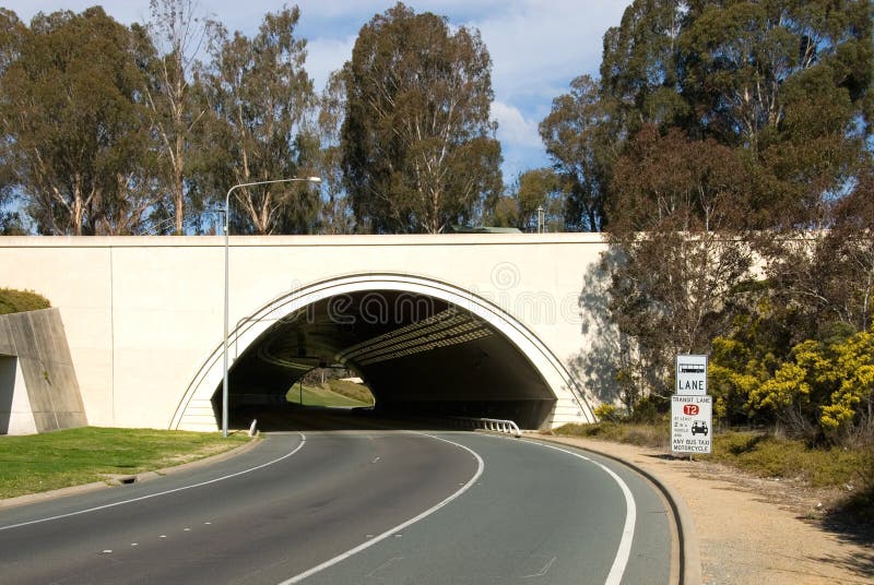 Approach to Road Tunnel stock photo. Image of grass, blue - 6452314