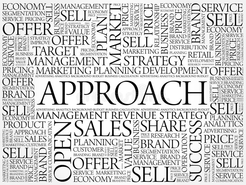 Approach Word Cloud, Business Concept Stock Illustration - Illustration ...