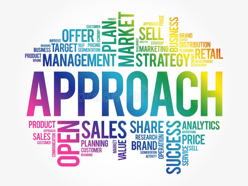 Approach Word Cloud, Business Concept Stock Illustration - Illustration ...