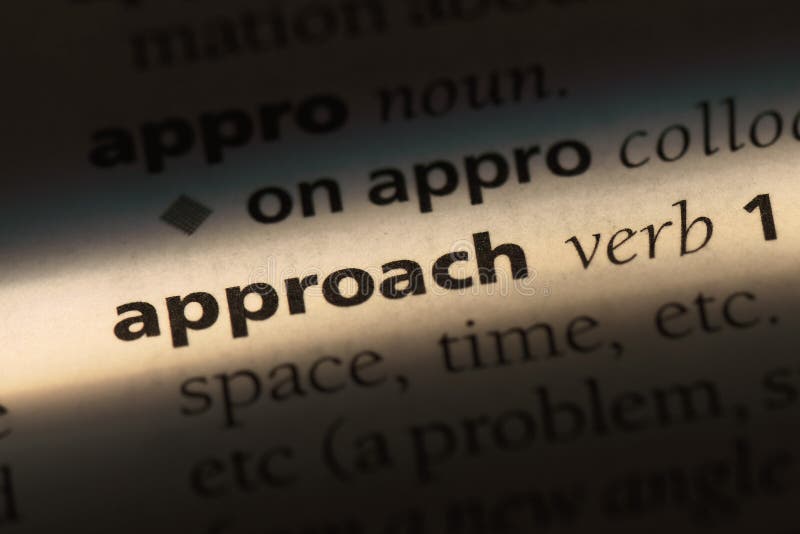 Approach stock image. Image of dictionary, macro, text - 114410641