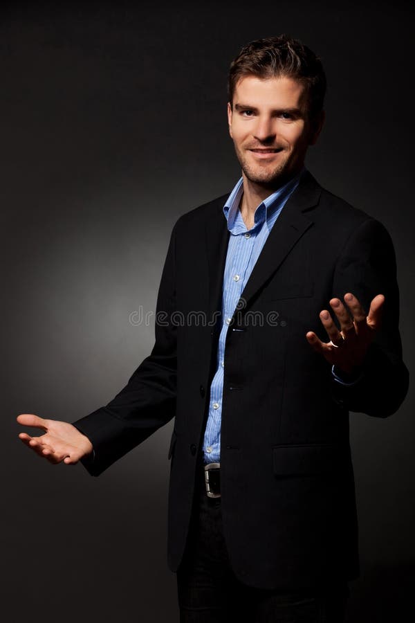 Approachable Young Business Man Stock Image - Image of adult, dressed ...