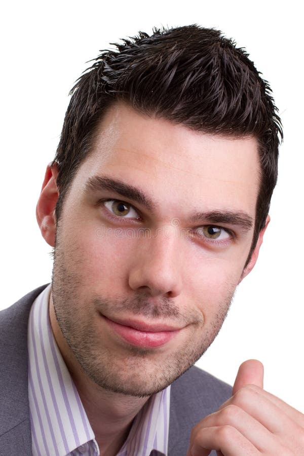 Approachable Young Businessman Stock Photo - Image of studio, confident ...