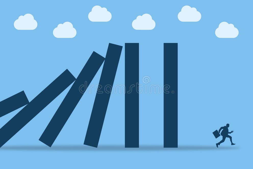 Approaching danger stock illustration. Illustration of recession - 69735709