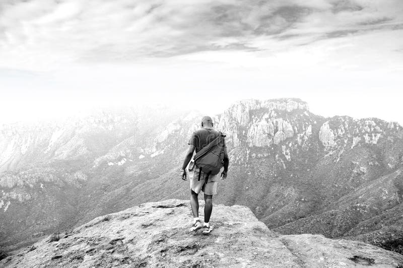 Approaching the Edge stock image. Image of hike, recreation - 1401307