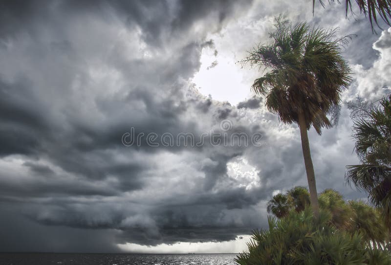 An Approaching Rainstorm in Arizona Stock Image - Image of morning ...