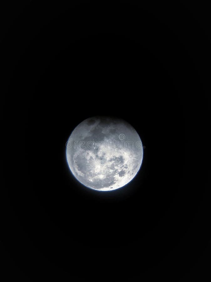 Approaching To Full Moon Taken from My Rooftop Stock Image - Image of ...